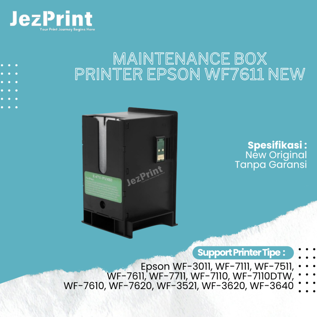 Maintenance Box WF7611 T6711 E-6711 PXMB3 Epson L1455 Compatible ...
