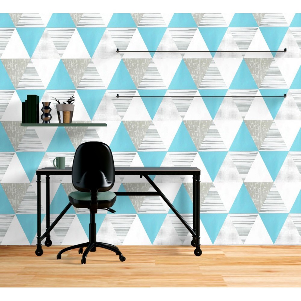 Wallstickertriangle/wallpapersticker/blue Triangle Sticker/Minimalist ...