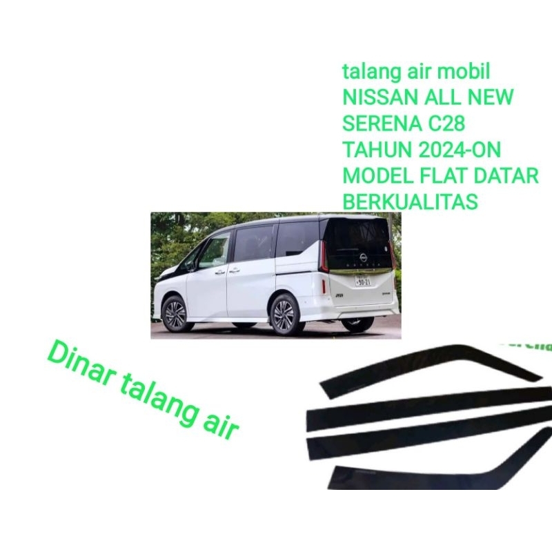 Nissan ALL NEW SERENA C28 2024-ON Car Gutters NISSAN ALL NEW SERENA C28 2024-ON FLAT FLAT MODEL ...