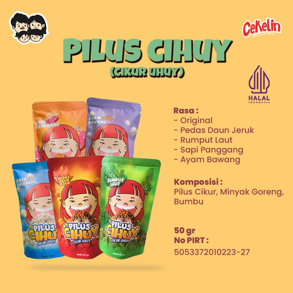 Viral Snack Cekelin PILUS CIKUR Cihuy Savory Crispy Halal | Shopee ...