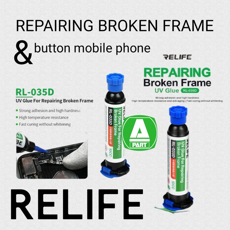Repairing UV GLUE (NOT UV CURING) BROKEN FRAME RELIFE RL 035D ORIGINAL | Shopee Philippines