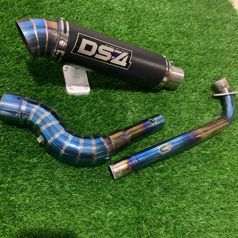 Black edition DS4 canister and elbow hihg mouth 51mm for xrm 125 xrm ...