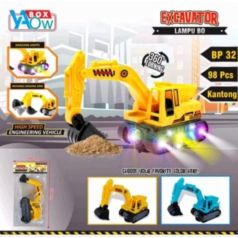 Bp 32 Beko Excavator Bump and Go Truck Music Lights Children's Toy ...