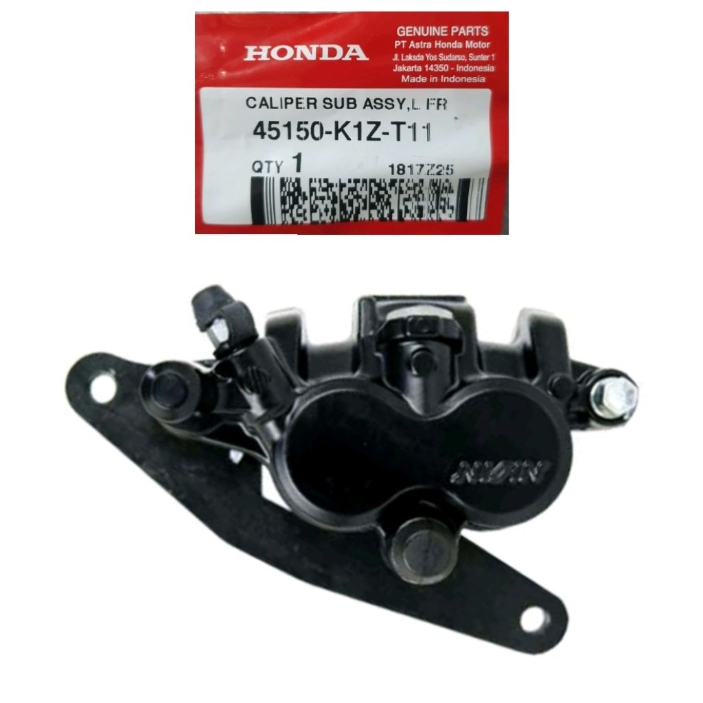 45150-K1Z-T11 FRONT DISC BRAKE PIG HEAD CALIPER ADV 150 160 PCX 150 160 ...