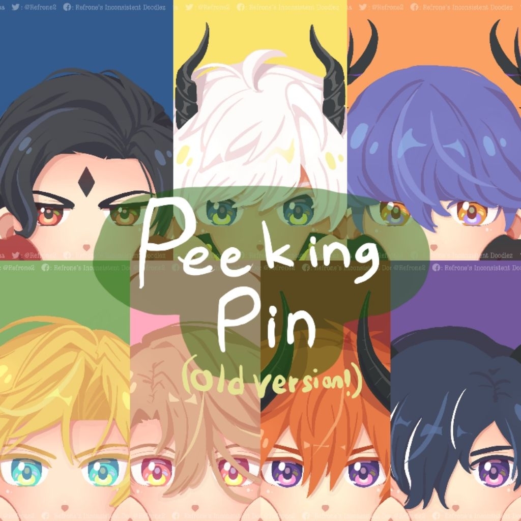 [OLD VERSION!] Obey Me Transparent Acrylic Peeking Pin! Shall We Date ...