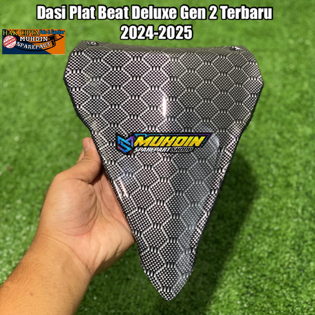 Beat New Deluxe Gen 2 Carbon Hexagon Number Plate Blind Tie 2024-2025 ...