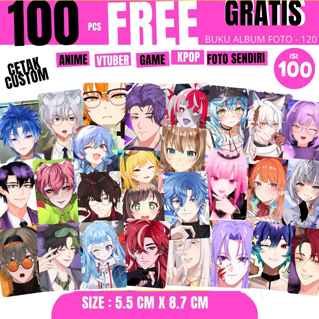 OTS - [ 1OO PCS + FREE ALBUM PHOTO BOOK ] LOMO CARD ANIME CARD ...