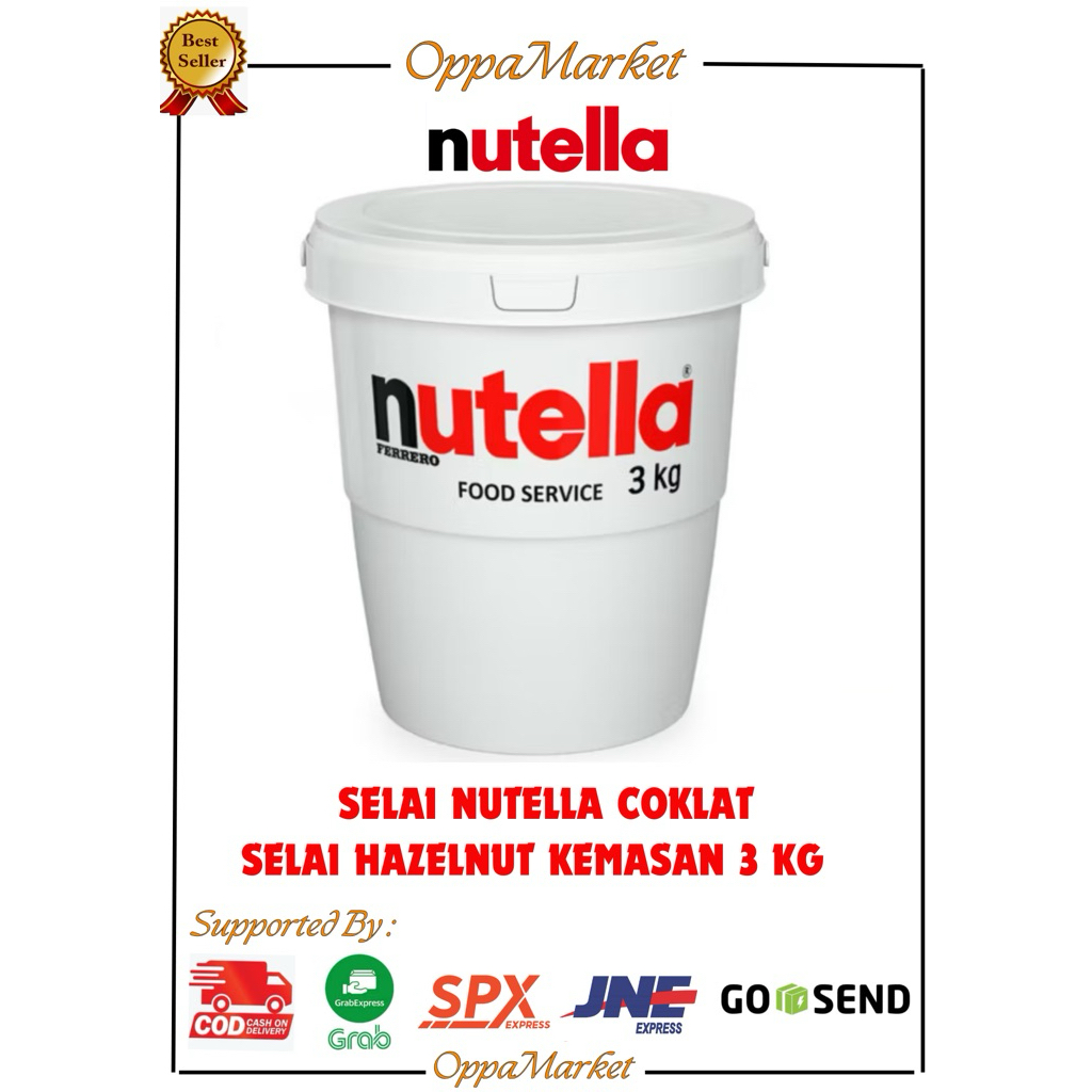 FERRERO CHOCOLATE NUTELLA JAM HAZELNUT JAM 3 KG | Shopee Philippines