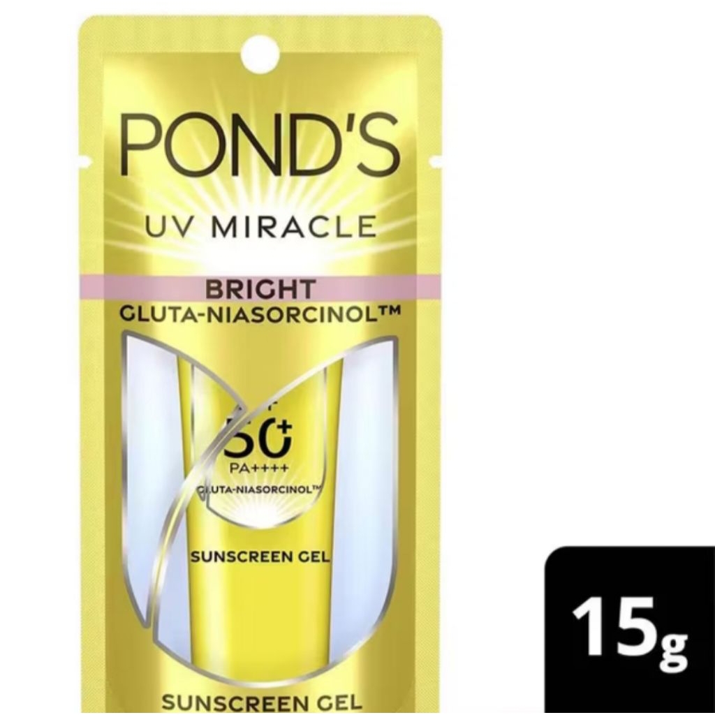 PONDS UV SUNSCREEN GEL MIRACLE BRIGHT 15 GR | Shopee Philippines