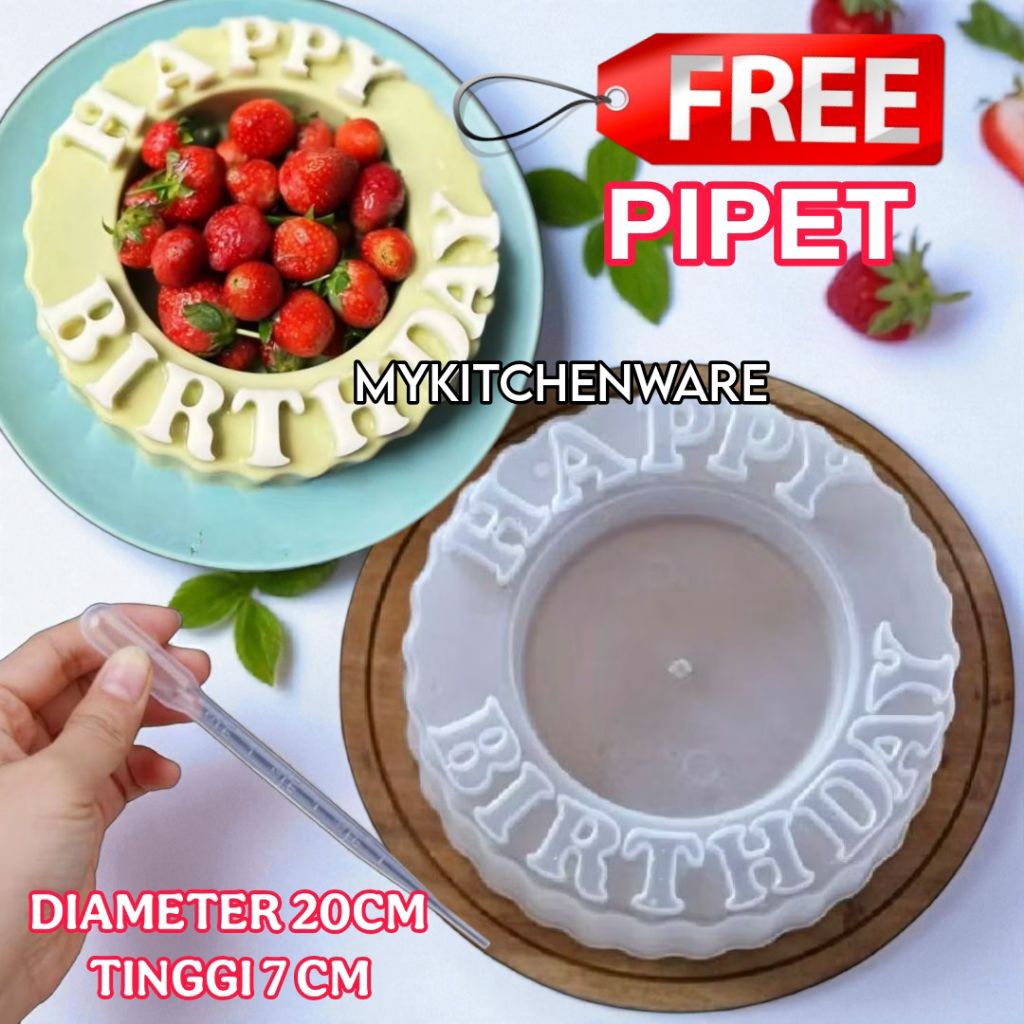 Thick plastic happy birthday pudding mold | Shopee Philippines