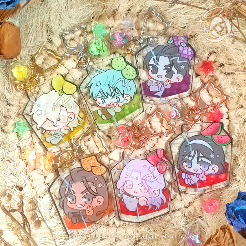 Acrylic Keychain ALNST Alien Stage Fan Merchandise Mizi Sua Ivan Till ...