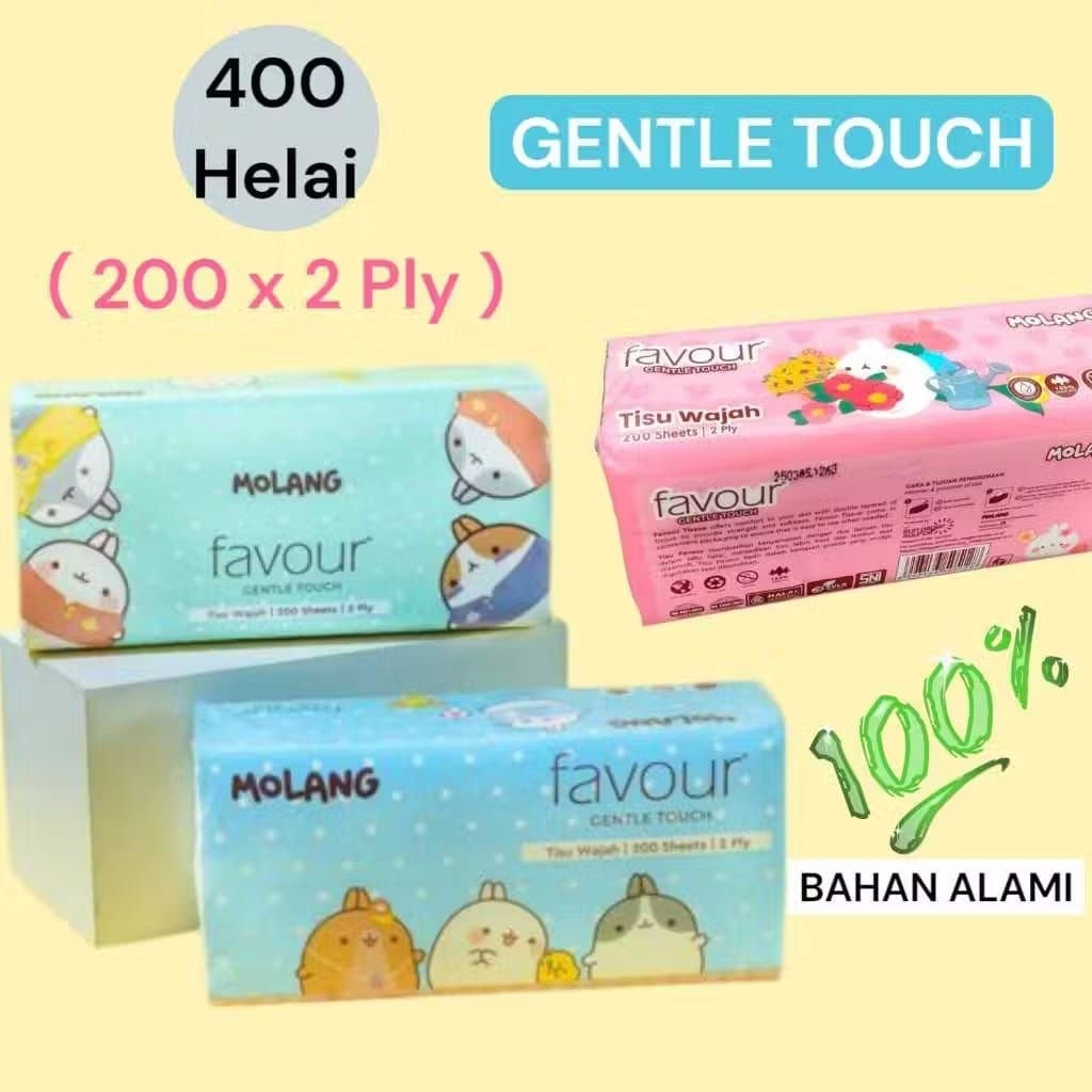 KANGAROO Molang Favor Facial Tissue 200 Sheets x 2 Ply / CHEAPEST ...