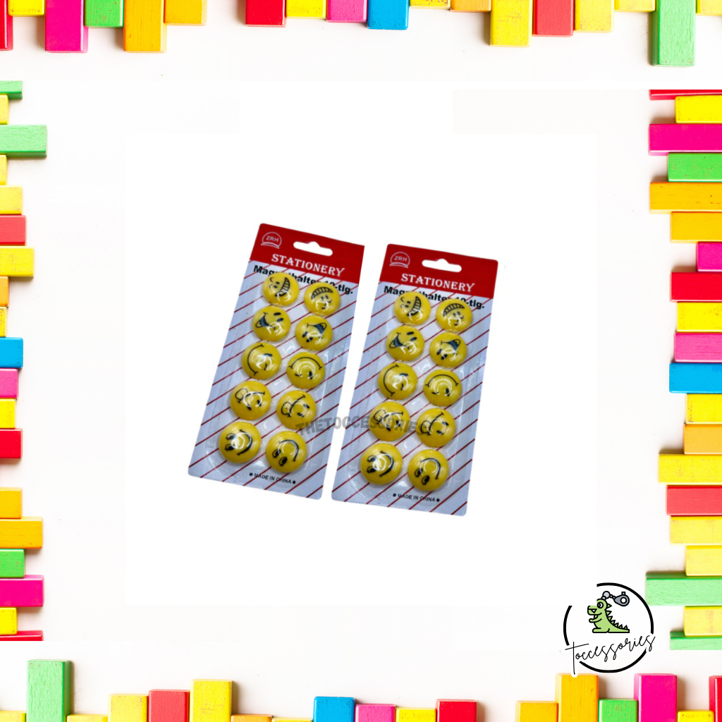 Smile X-3010 Magnet Set 10 Pcs 30 Mm - Refrigerator Magnet Board Magnet ...