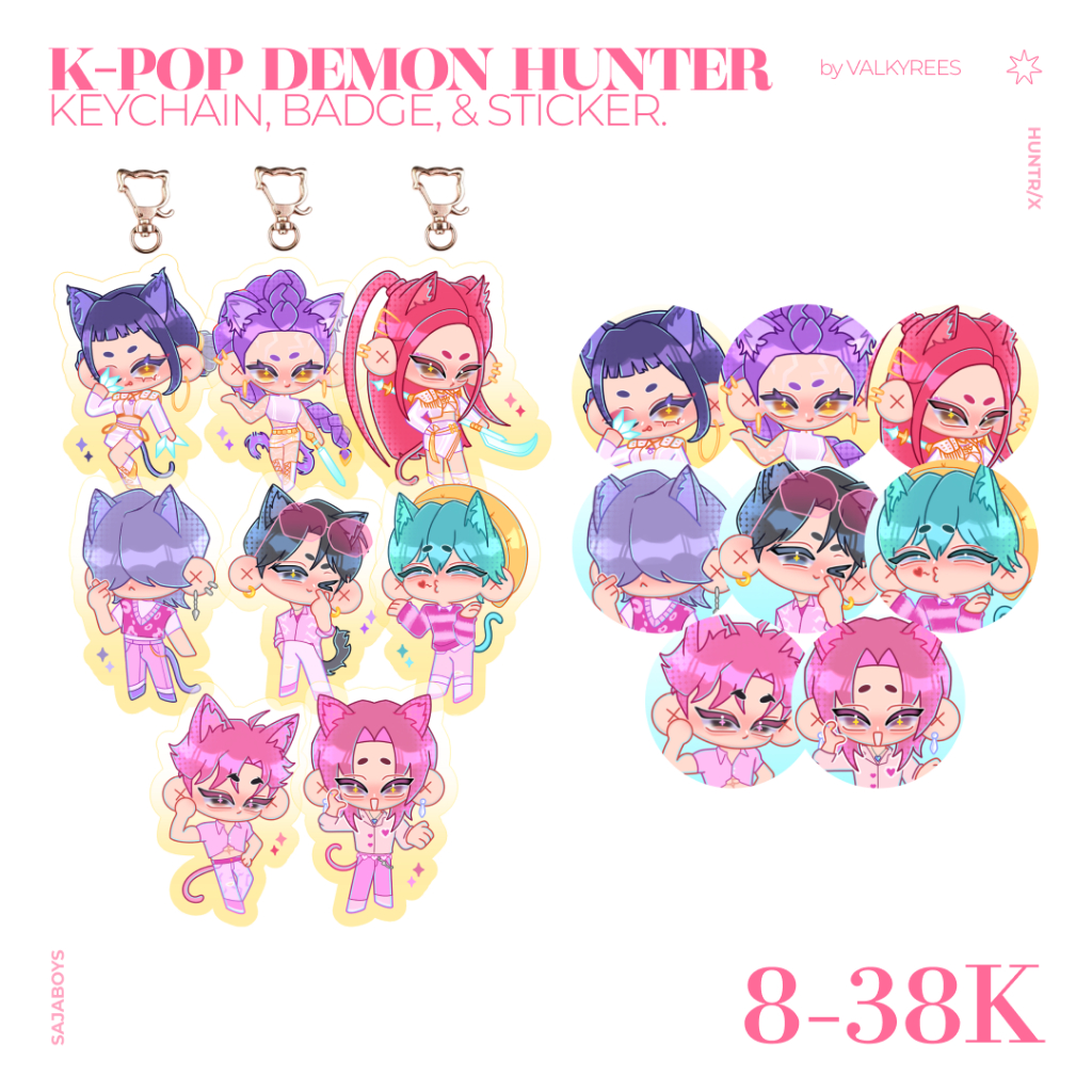 KPOP DEMON HUNTER Keychain & Sticker | RUMI MIRA ZOEY JINU ABBY MYSTERY BABY ROMANCE | Shopee ...
