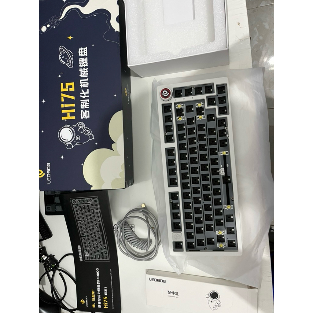 Barebone Leobog HI75 RGB White - Barebone Only Does Not Include Switch ...