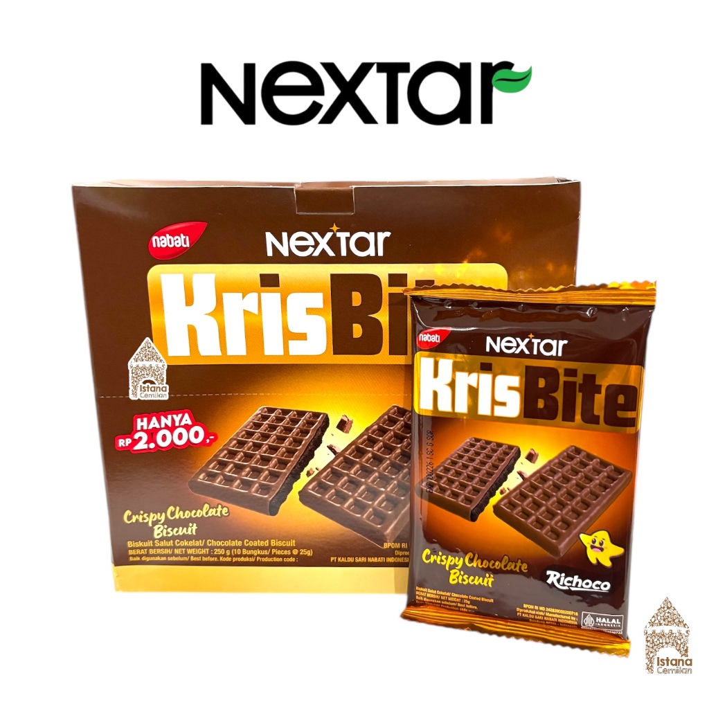 Nextar Kris Bite Crispy Chocolate Biscuit PACK (10 pcs) | Shopee ...