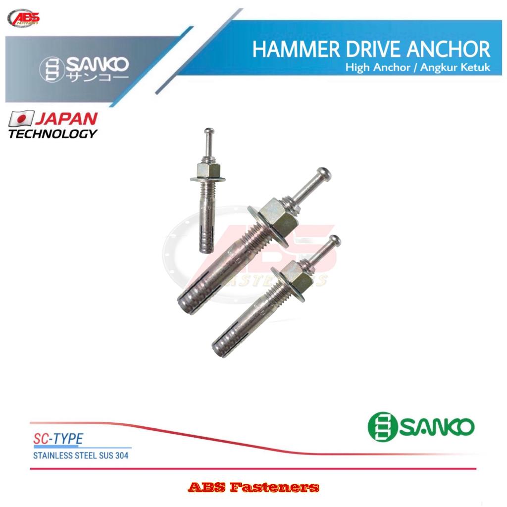 High Anchor SS304 M12 x 100 – 1.75 SANKO Hit Anchor/Dynabolt Anchor Tap Stainless Steel 304 ...
