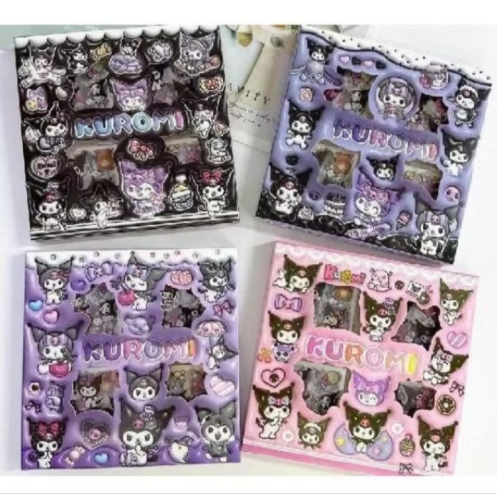 100 Sheets of Cute 2D Stickers, Sanrio Kuromi and Melody Characters ...