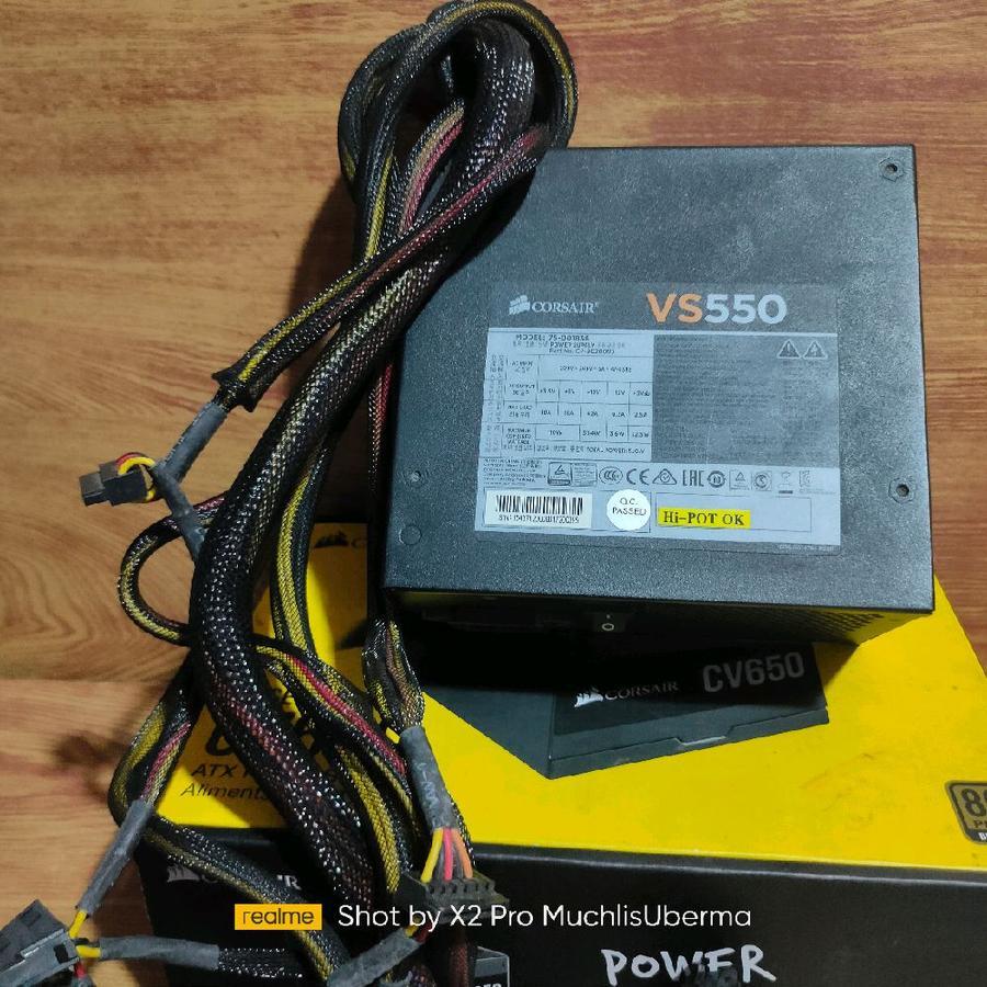 Genuine Corsair 550 Watts ATX Computer Power Supply PSU VS550 75-001836 ...