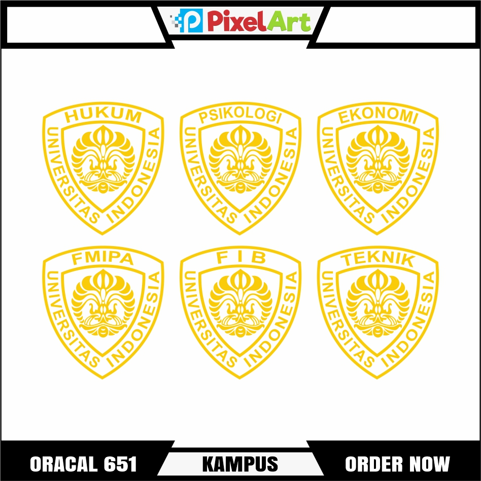 ORACAL 651 CUTTING STICKER || TRIANGLE UNIVERSITY LOGO || SE BANDUNG ...