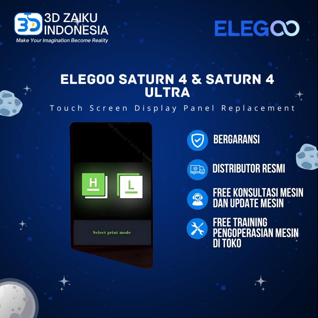 Elegoo Saturn 4 and Saturn 4 Ultra Touch Screen Display Panel Replacement | Shopee Philippines