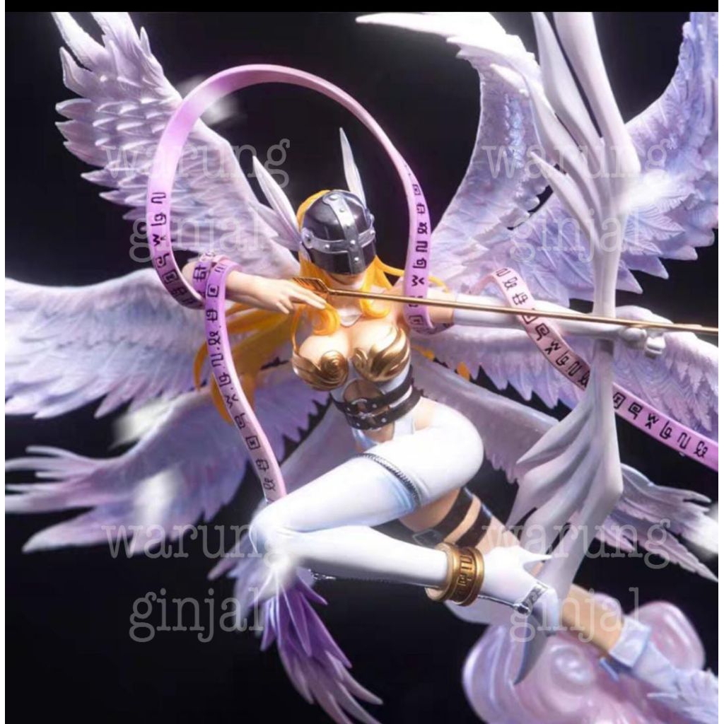 Digimon PVC Figure / statue - Angewomon arrow / Wolfmon | Shopee ...