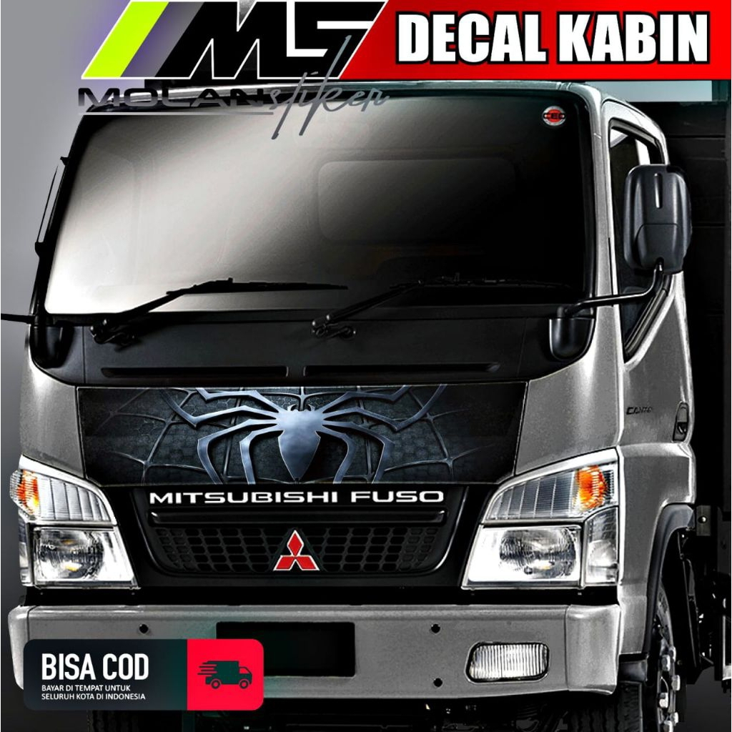 Decal Sticker Striping Variation Front Cabin Truck Canter Decal Cabin ...