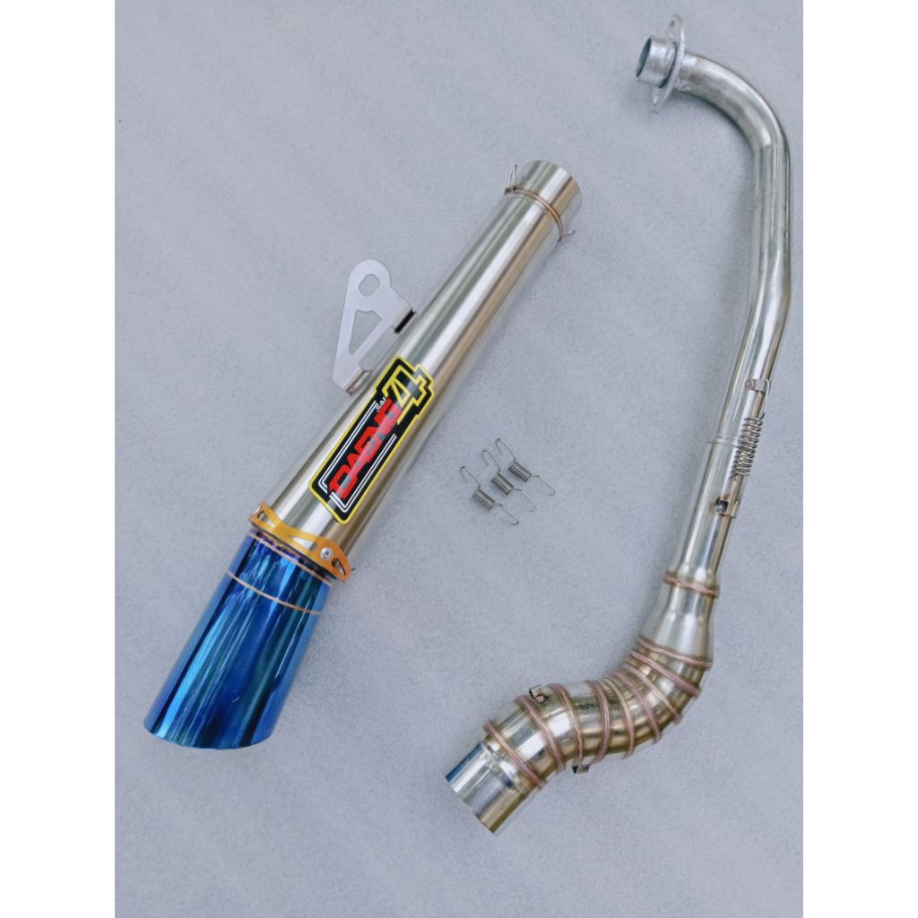 Daeng sai4 Pipe 51mm canister conical open specs exhaust pipe for Wave ...