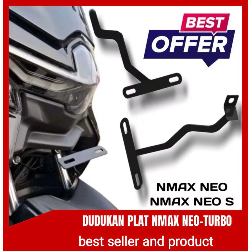 Nmax Turbo Neo S front license plate holder, iron material, front ...