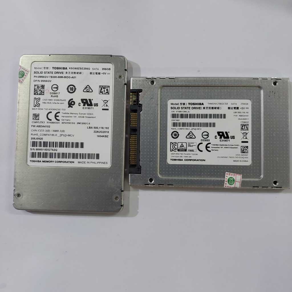 Original SSD hard disk 256GB Toshiba SSD 256GB sata III removed builtup ...