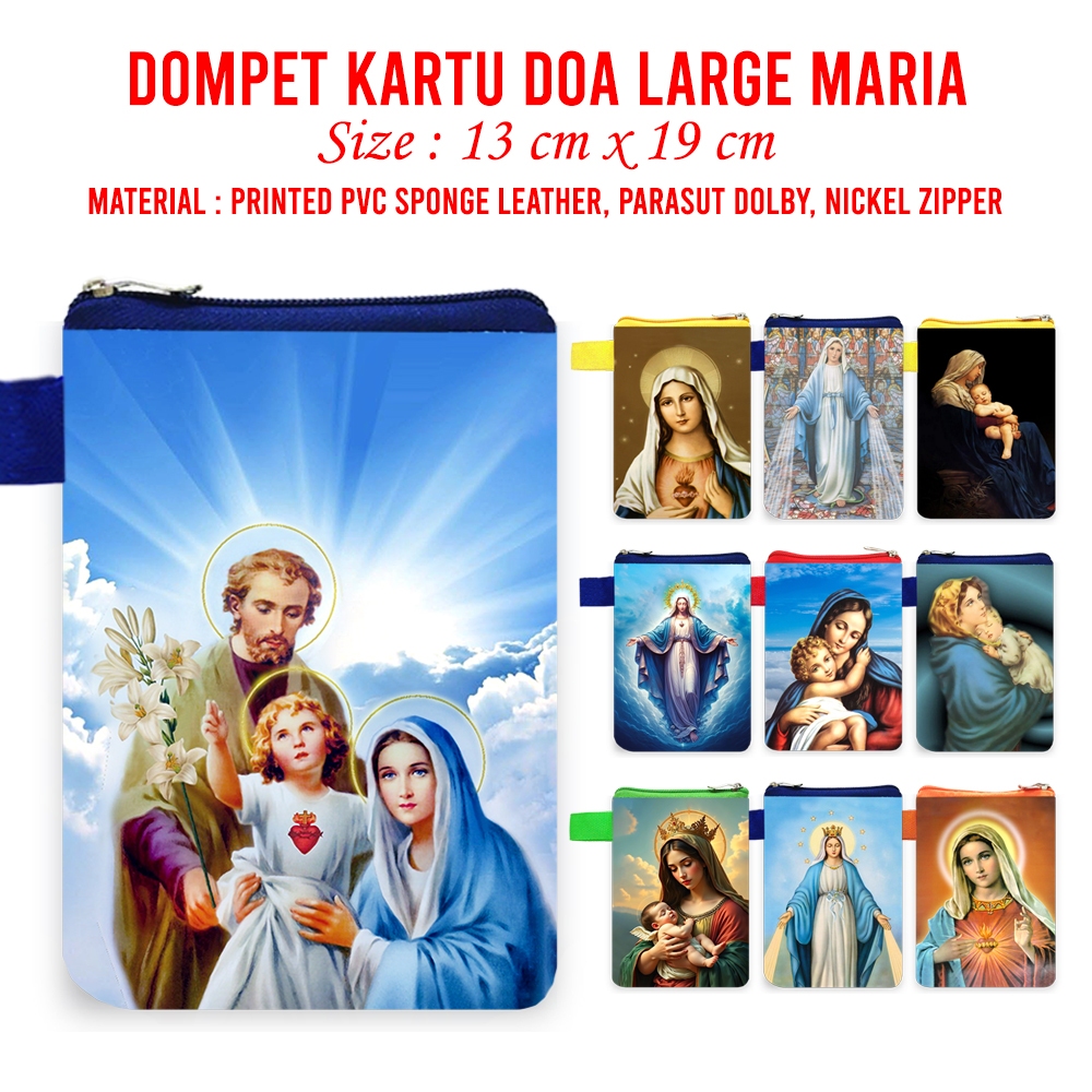 Christian Series Large Prayer Card Wallet Souvenir Church Jesus Mother ...