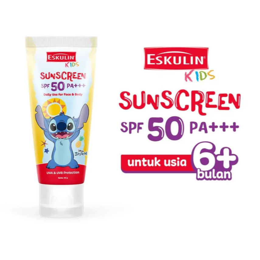 Eskulin Kids Sunscreen SPF 50 PA+++ 45g for Children | Shopee Philippines