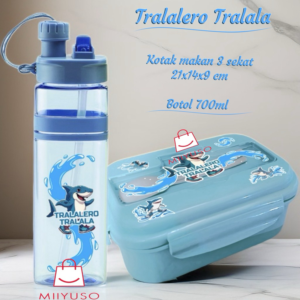 Lunch Box Set + Drink Bottle Anomali Ballerina Cappucina Tralalero ...