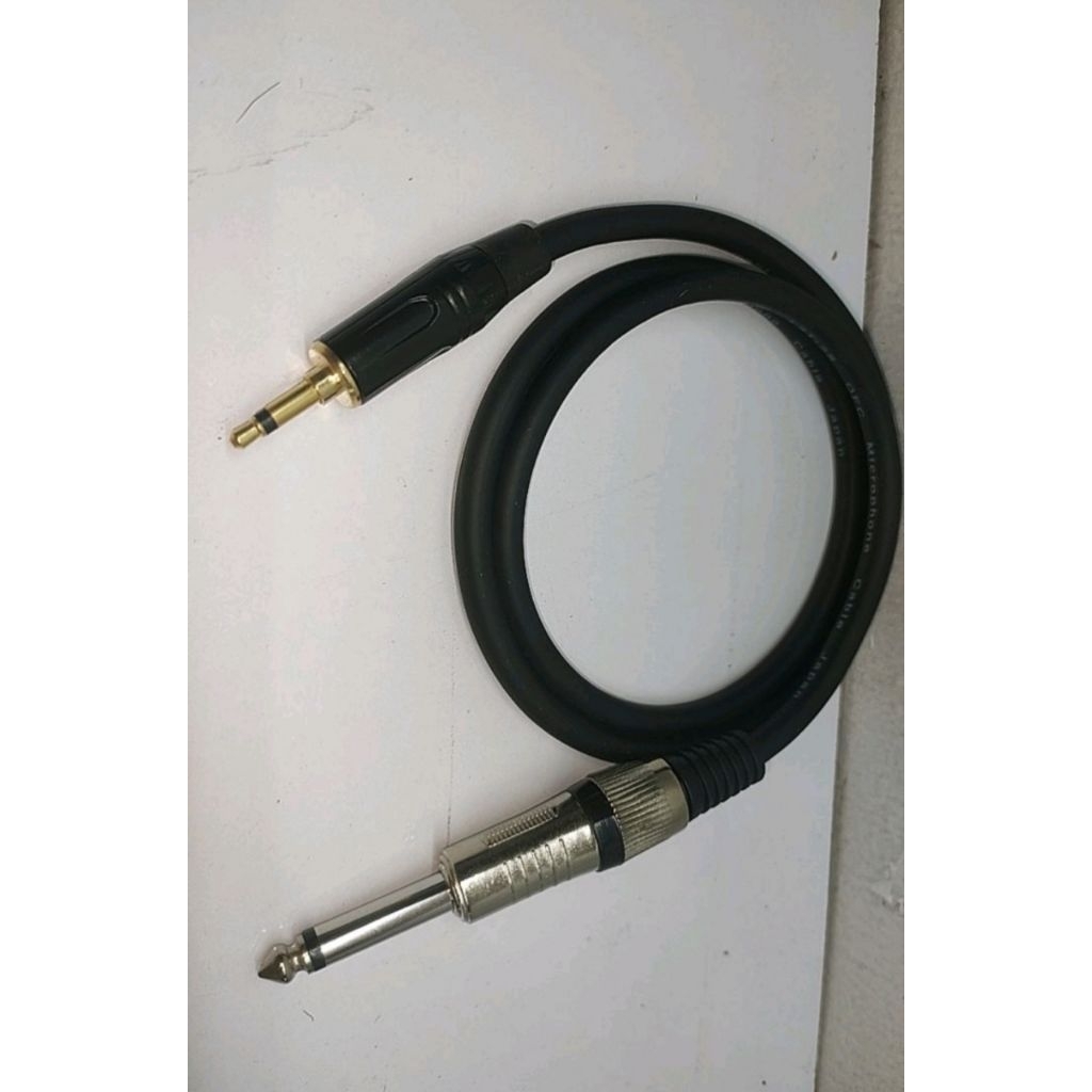 Mini mono jack jumper cable mono 3.5mm to akai mono 6.5mm standard ...