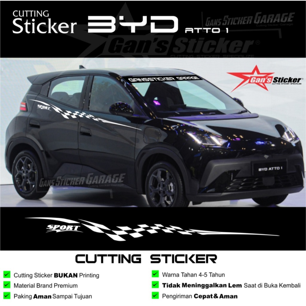 BYD Atho 1 Cutting Sticker Ultra Precision Electric Car Exterior ...