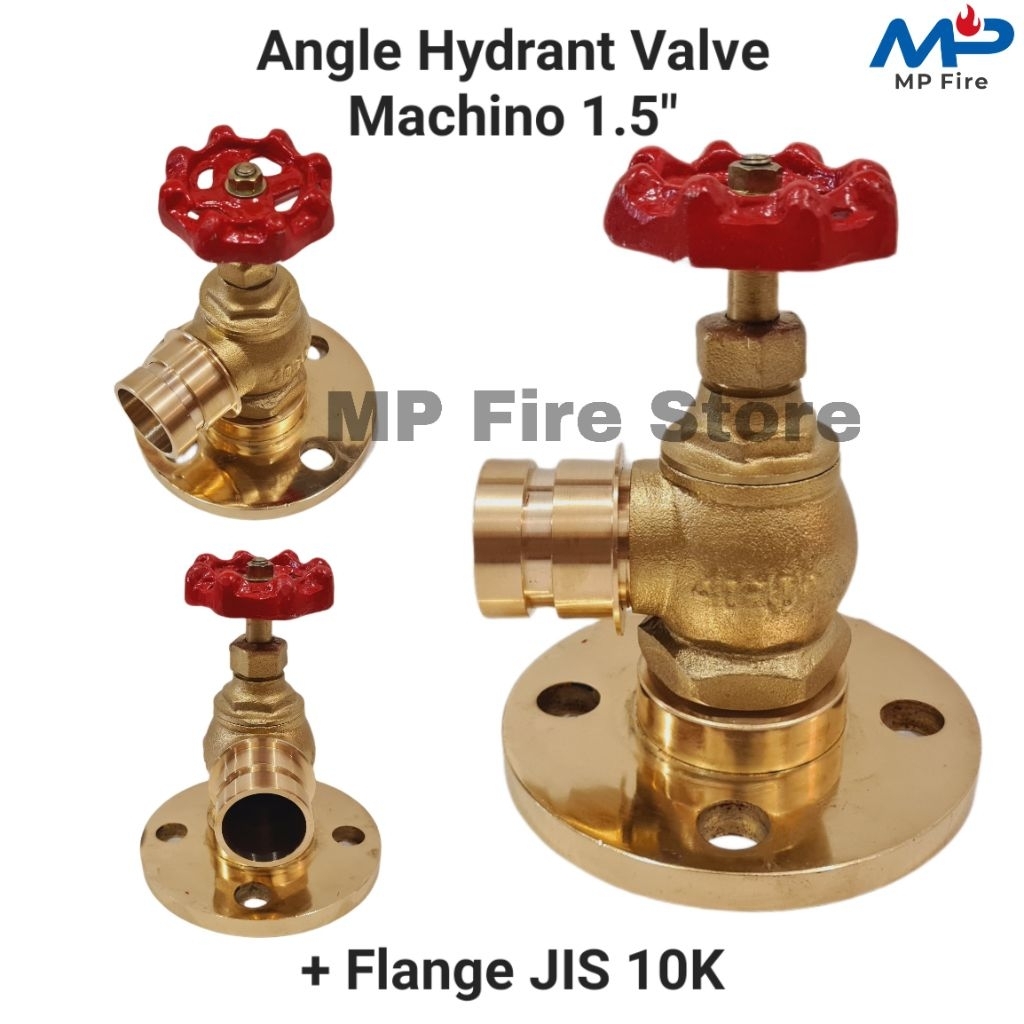 FIRE ANGLE HYDRANT LANDING VALVE ZEKI 1.5 in 40 MM COUPLING MACHINO ...