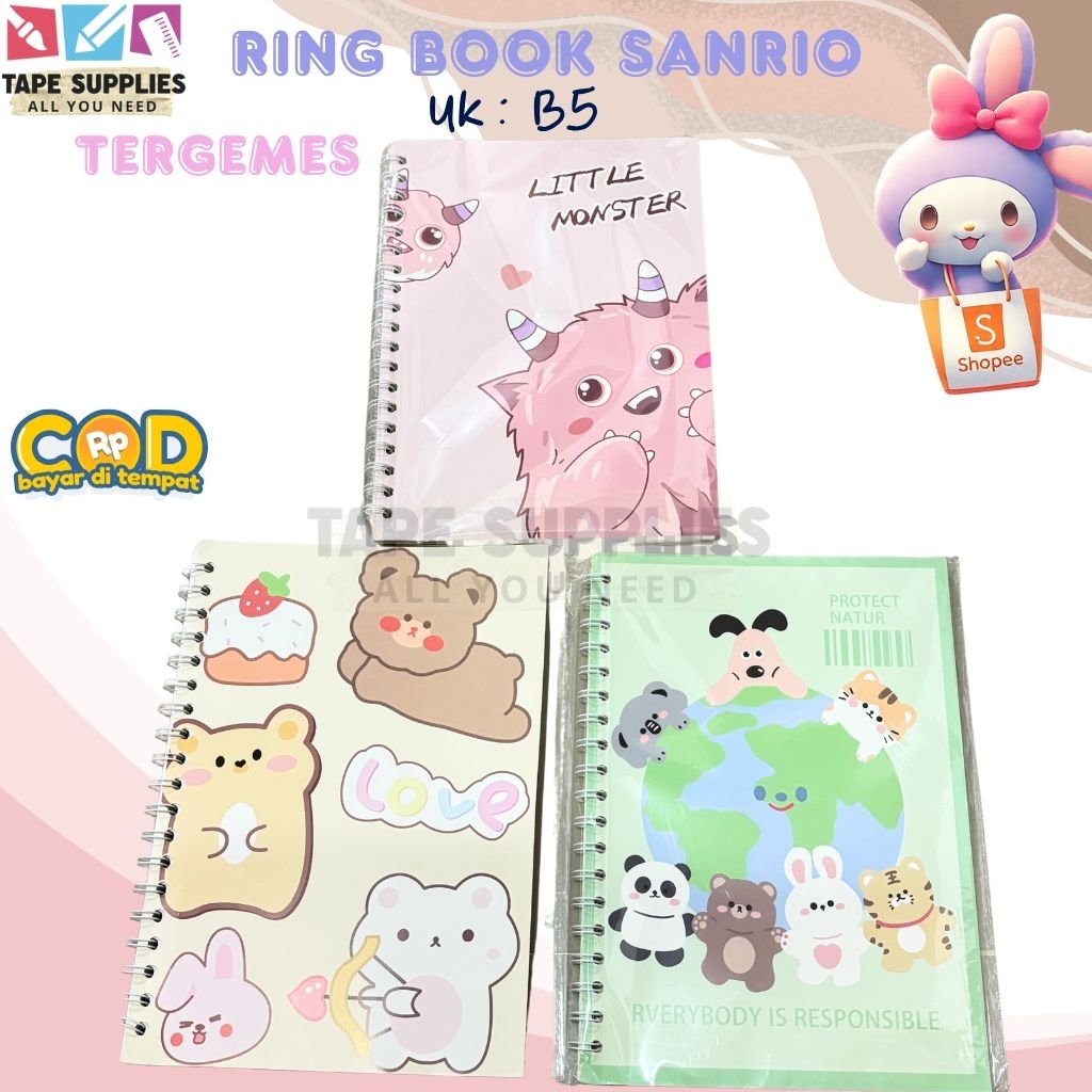 Spiral Notebook B5 - Children's Character Diary Book - 30 Sheets ...