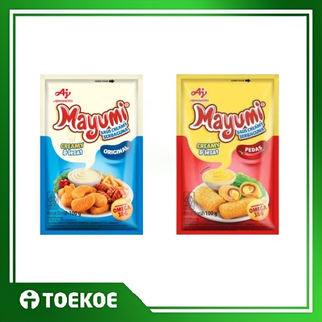 TOEKOE Mayumi Mayonnaise Spicy Mayo Sauce Original Sachet 100g | Shopee ...
