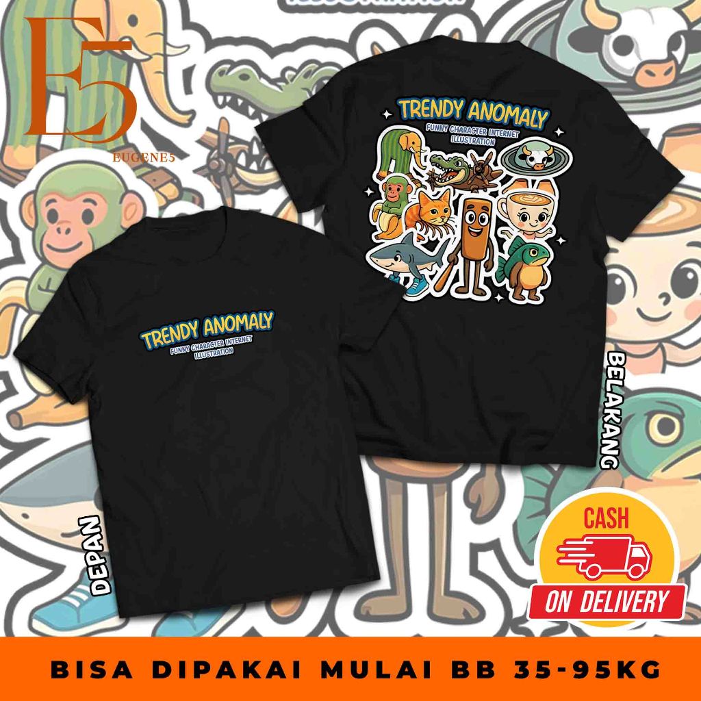 Italian Anomali T-shirt Brainrot Trendy Anomali Front and Back Image ...