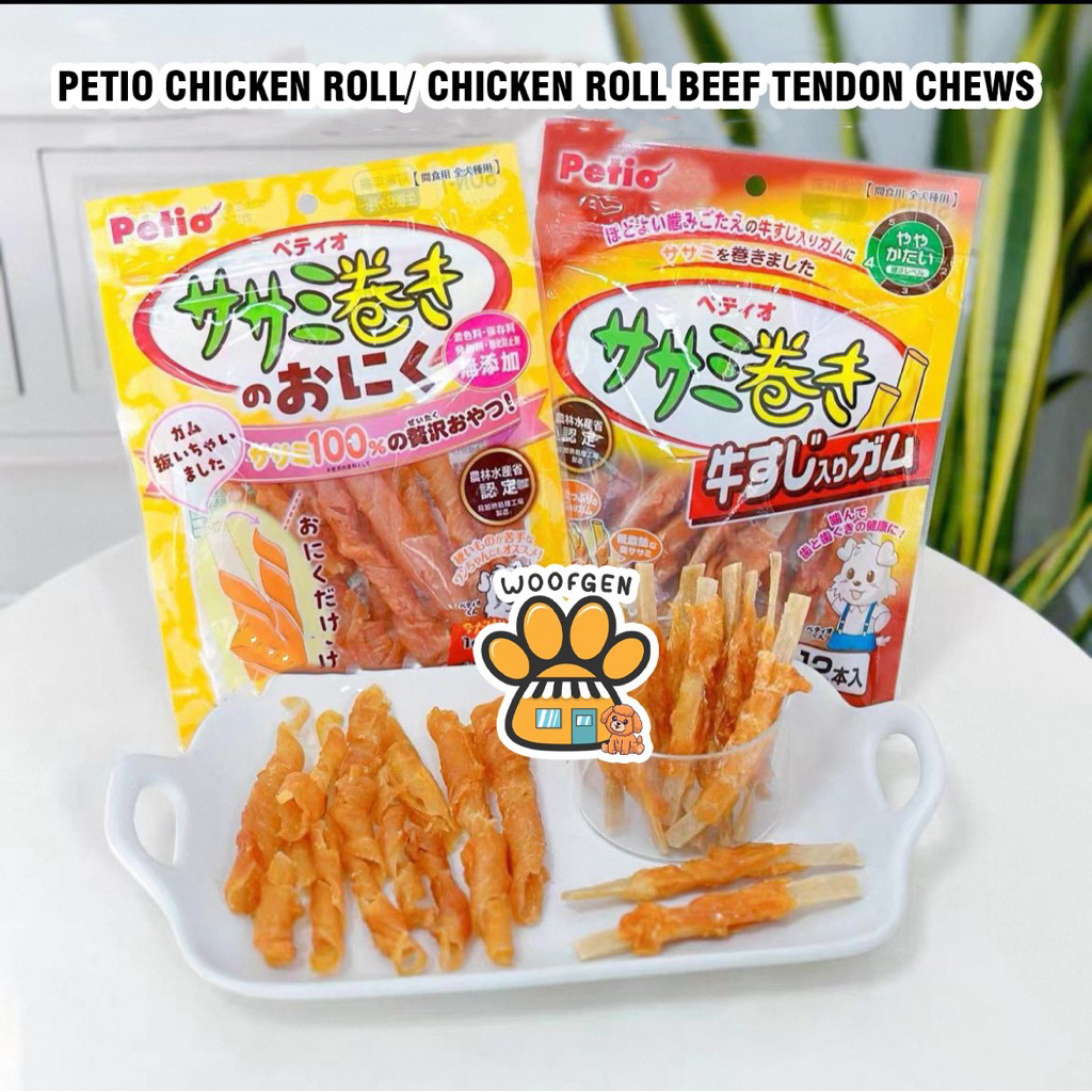 Japanese petio dog snack chicken roll beef tendon chews | Shopee ...