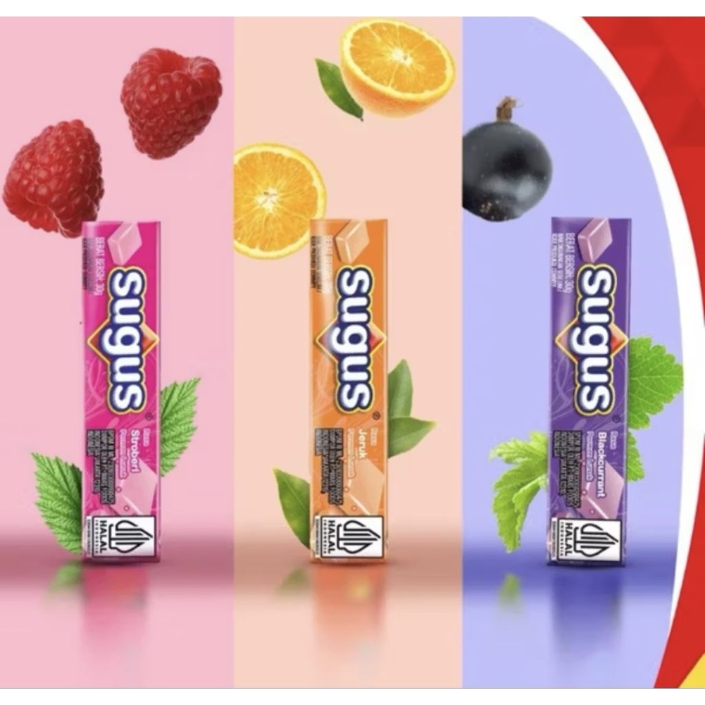 Sugus Candy Strawberry Flavor Sticks Halal Sugus Candy Old School Candy ...
