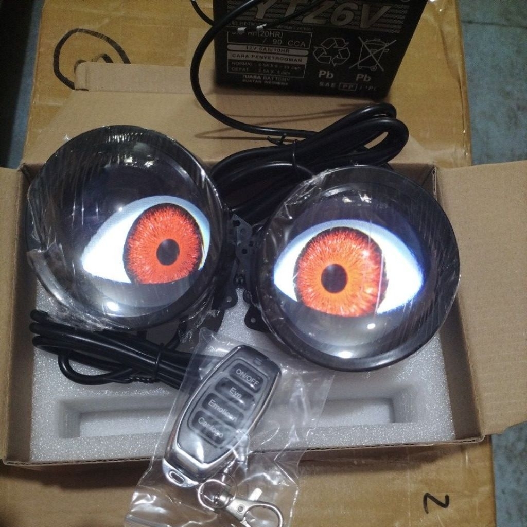 MATA 3 Inch Biled 3D devil eyes 33 modes eye animation, emoticon, car ...