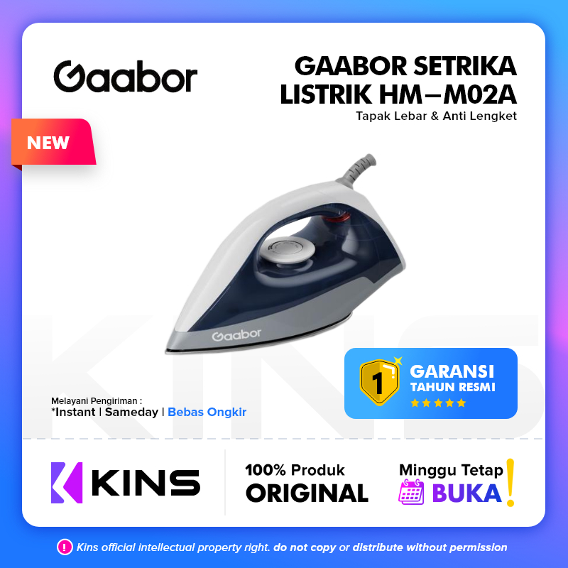 Gaabor Electric Iron HM-M02A Super Light & Power Saving Makes You Tired ...