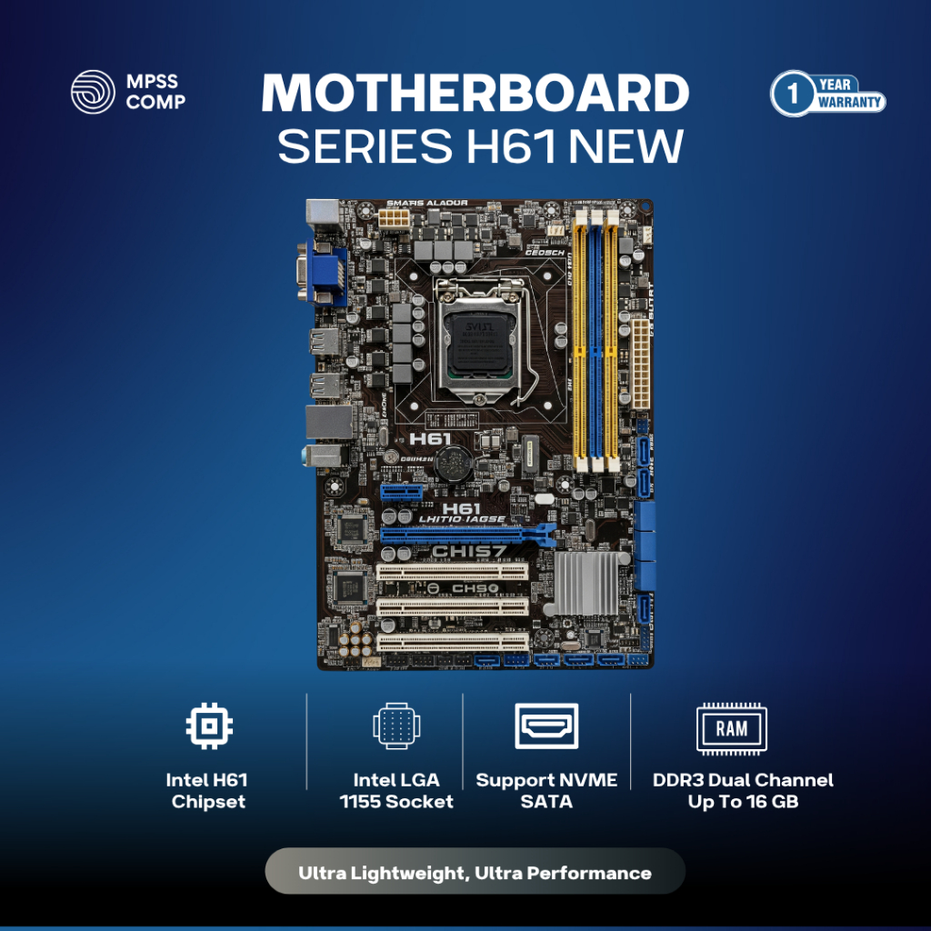 Motherboard H61 New LGA 1155 DDR3 mainboard Support | Shopee Philippines
