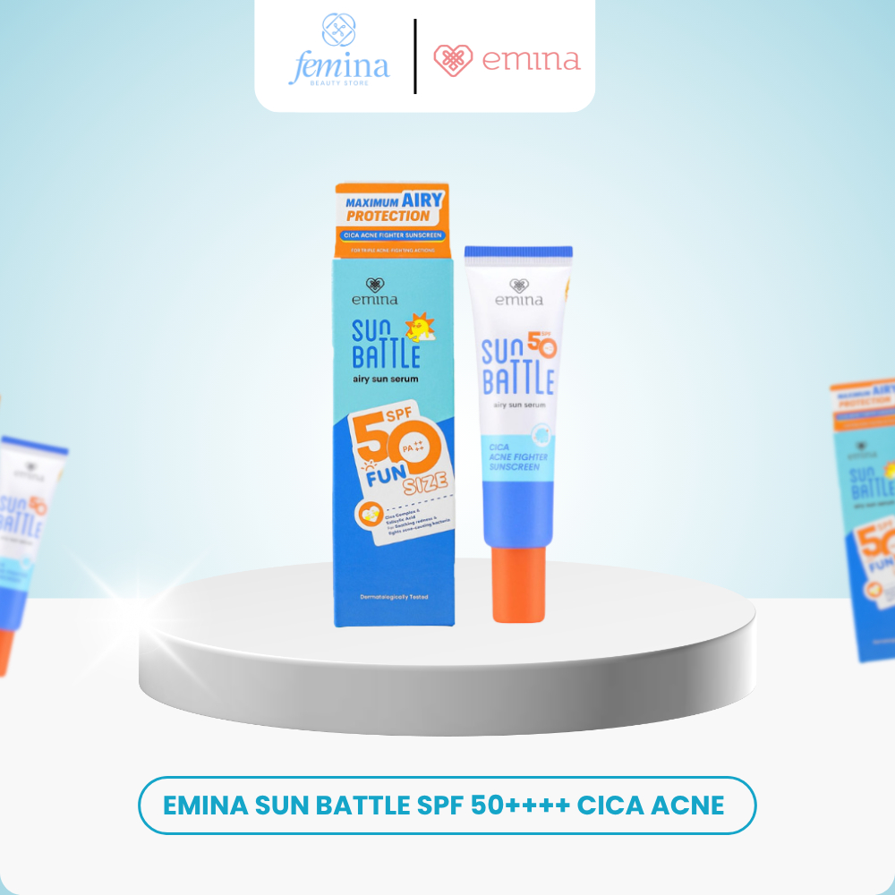 Emina Sun Battle SPF 50 PA ++++ Cica Acne Fighter 20ml | Shopee Philippines