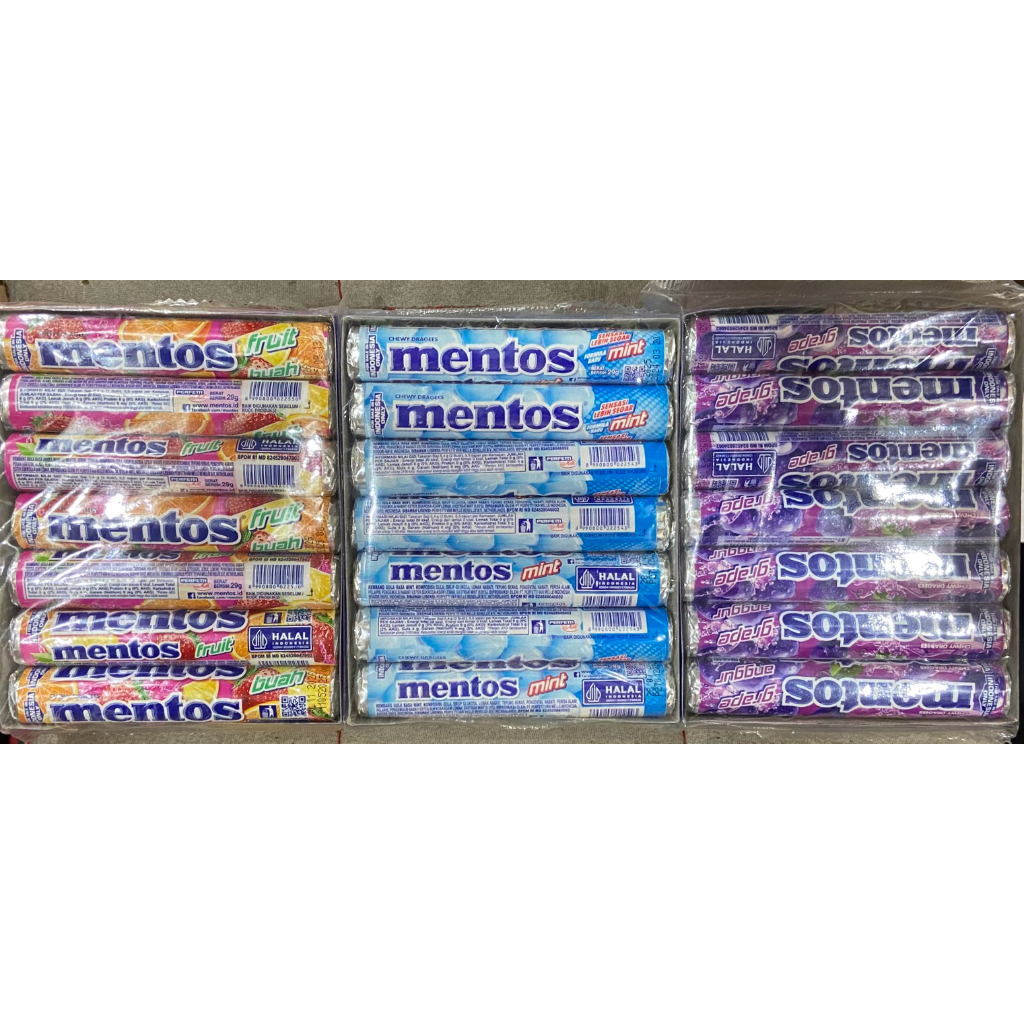 Mentos Candy Roll 29 gr (Box) | Shopee Philippines
