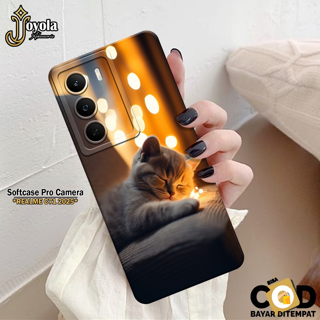Softcase REALME C71 2025 Silicone Pro Camera Fashion Case Cat Casing ...