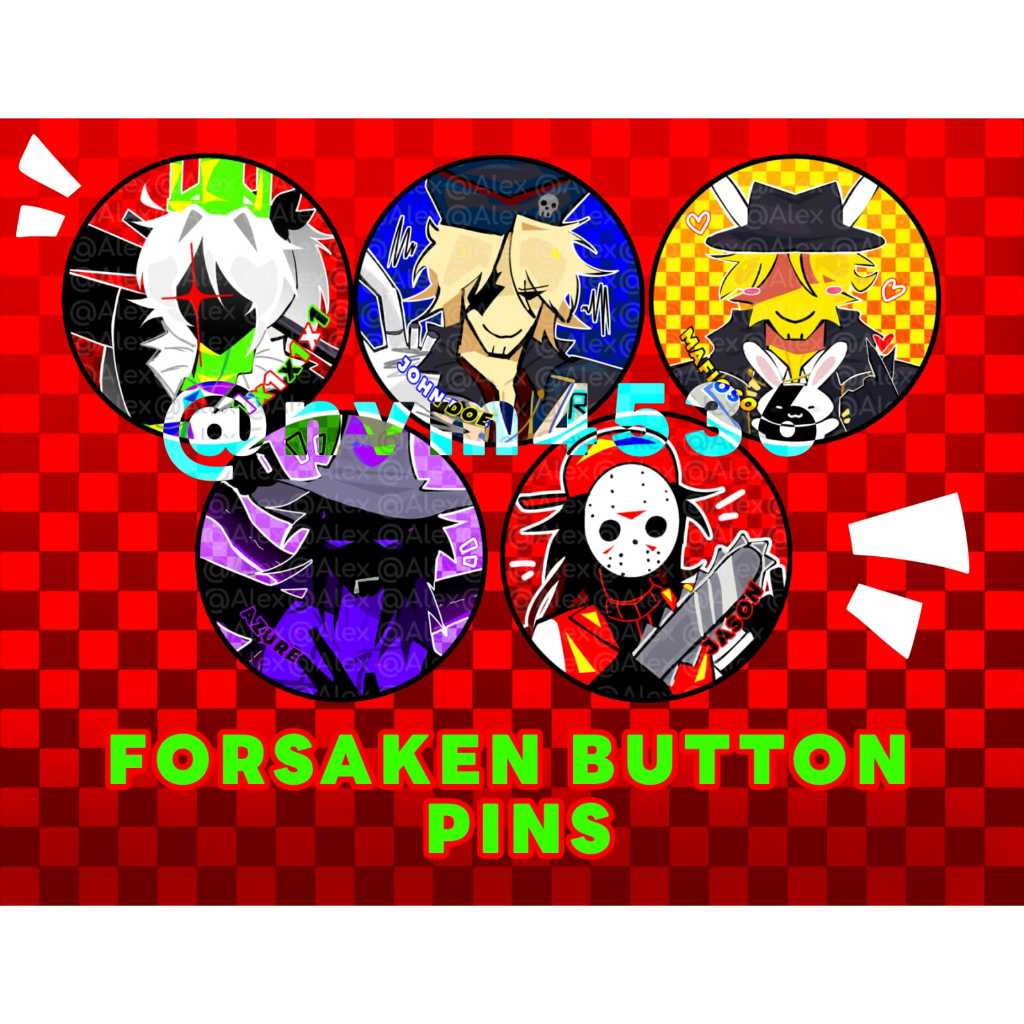 Pin brooch/Button pin ROBLOX - FORSAKEN Pin Brooch Pin | Shopee Philippines