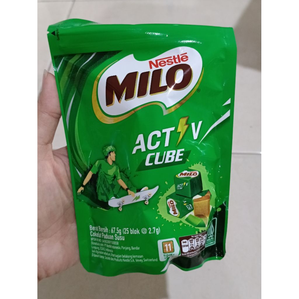 Nestle Milo Cube active contents 25 pcs - malted cocoa cubes milo candy ...