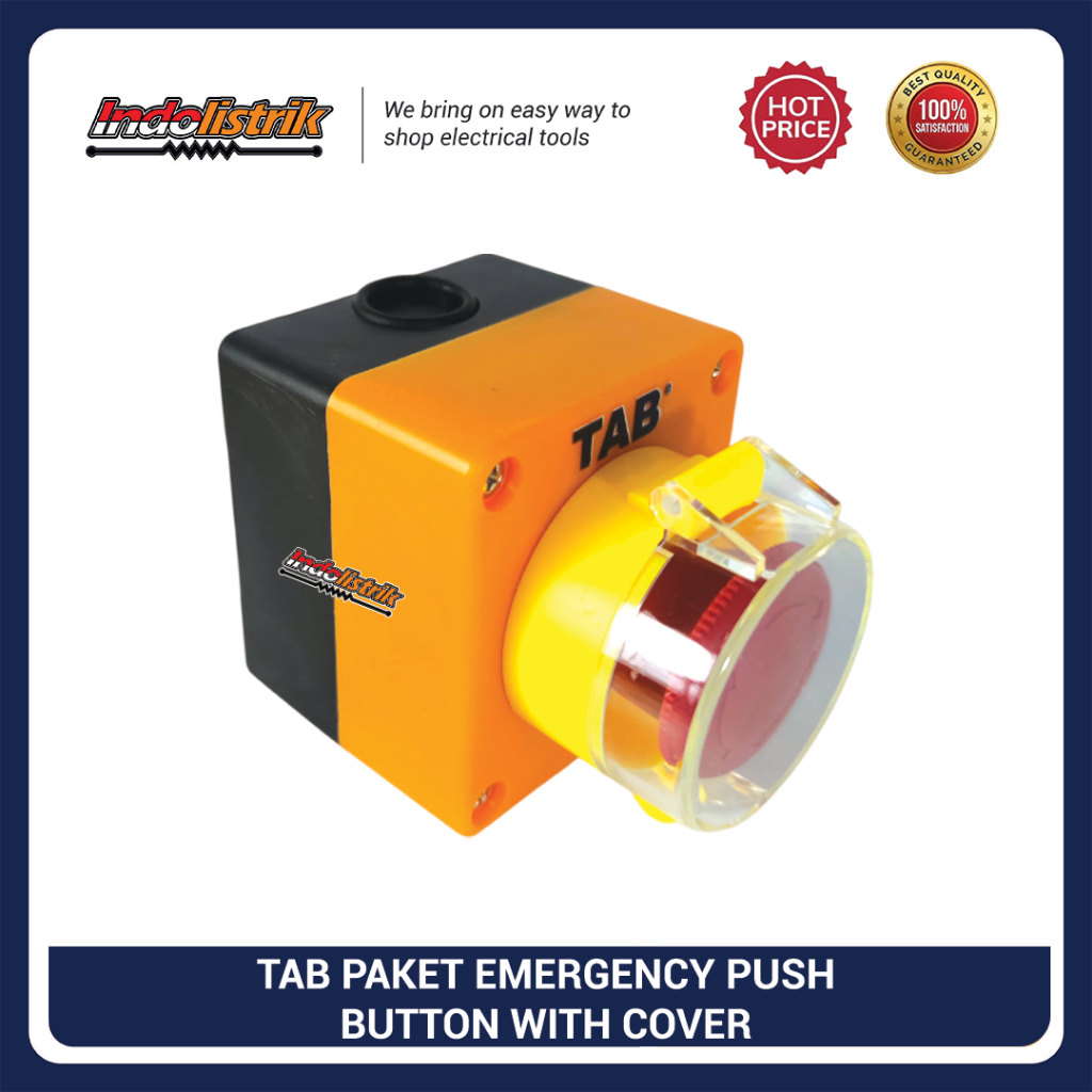 TOMBOL Emergency Push Button Set Box With Cover Panic Button/ TAB ...